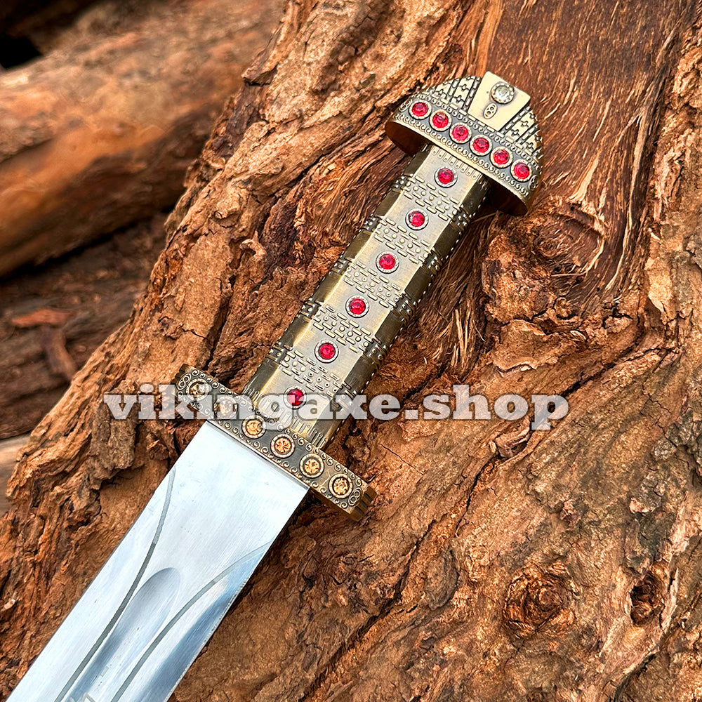 Handmade King Ragnar Lothbrok Sword Replica Viking Sword With Scabbard ...
